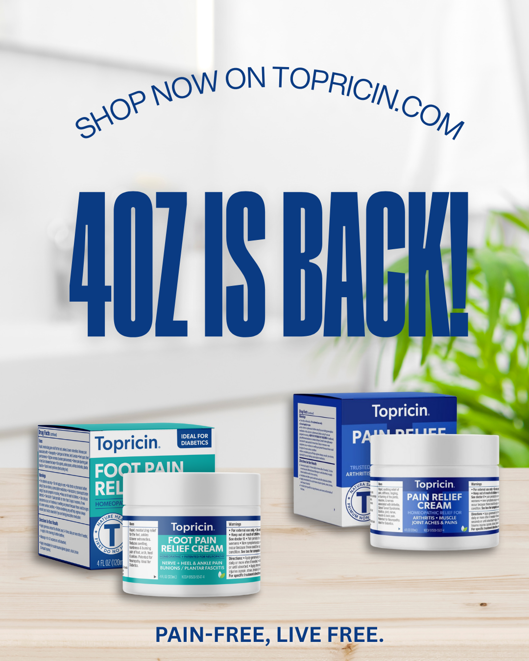 Topricin | Natural Pain Relief Cream | Topricin.com